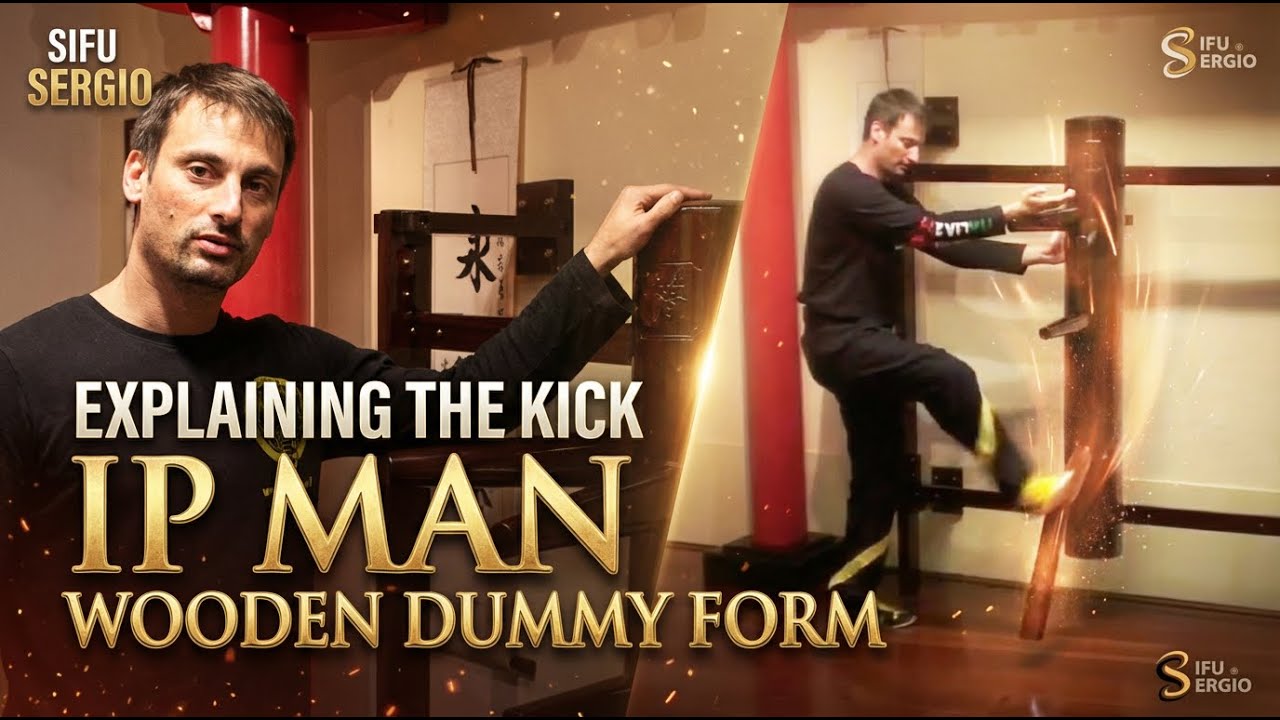 Sifu Sergio explaining about one of the kicks in the Ip Man Wooden ...