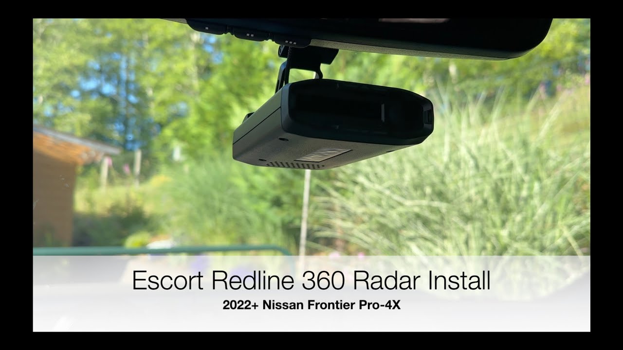 Escort Radar 360 Radar Detector Install - YouTube