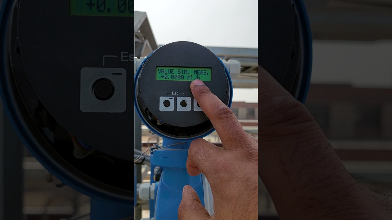 Flowmeter Promag 10 Endress Hauser how to check in simulation Mode ...
