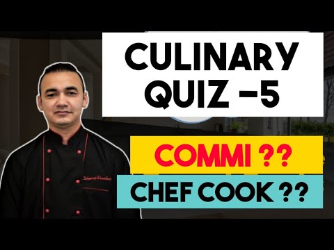 Culinary Quiz -5 !! Culinary Quiz for Chef's Cook & Commi !! interview ...