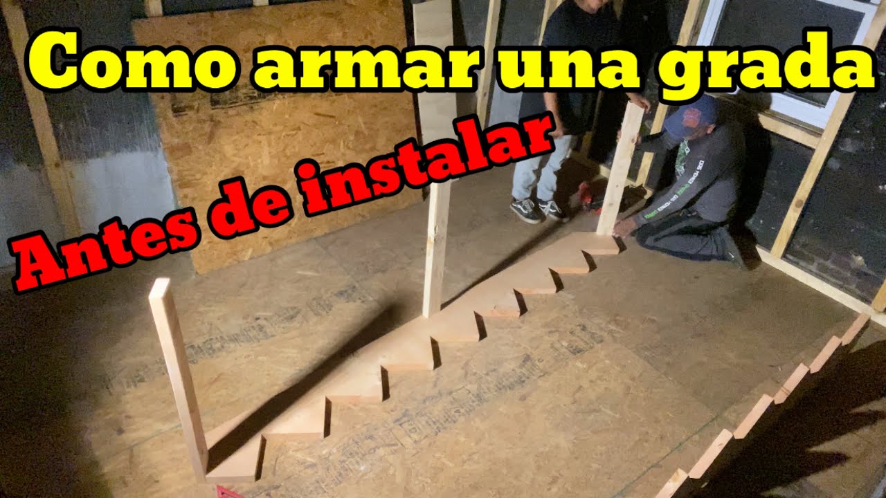 Como armar una grada antes de instalar en su lugar - YouTube