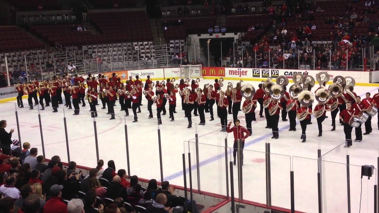 Ohio State Winter Athletic Band performing Script Ohio on Ice. Feb 13 ...