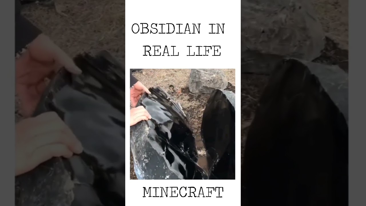Real life obsidian Minecraft - YouTube