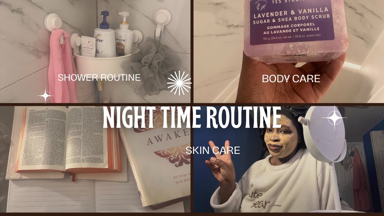 Simple Relaxing Night Time Shower Routine |Skin Care| Body Care. - YouTube