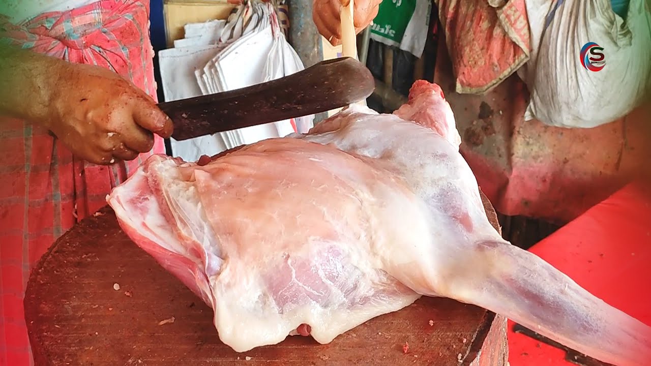 Goat Legs Cutting Expert Fastest Goat Meat Cutting Skills Videos ...