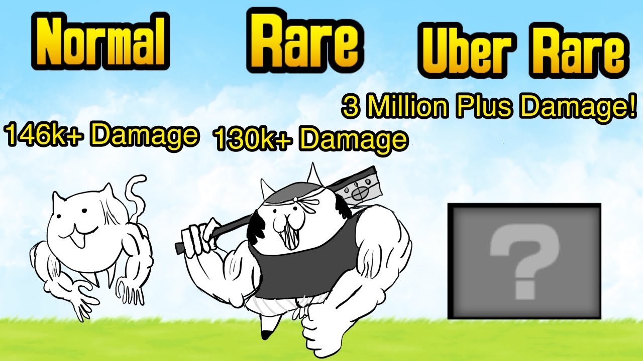 Highest Damage Per Hit Cats Of Each Rarity (Battle cats) - YouTube