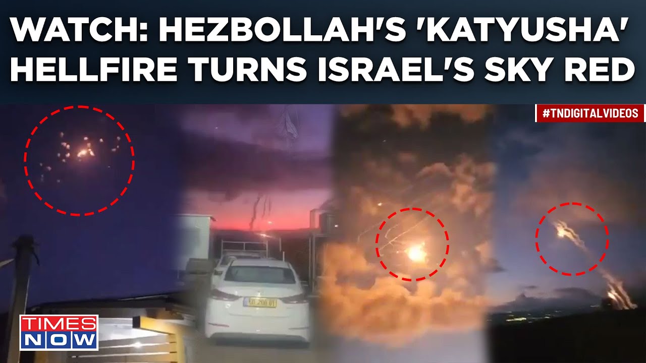 Watch Hezbollah's Katyusha Rockets Rain Hellfire, Turn Sky Red | IDF ...