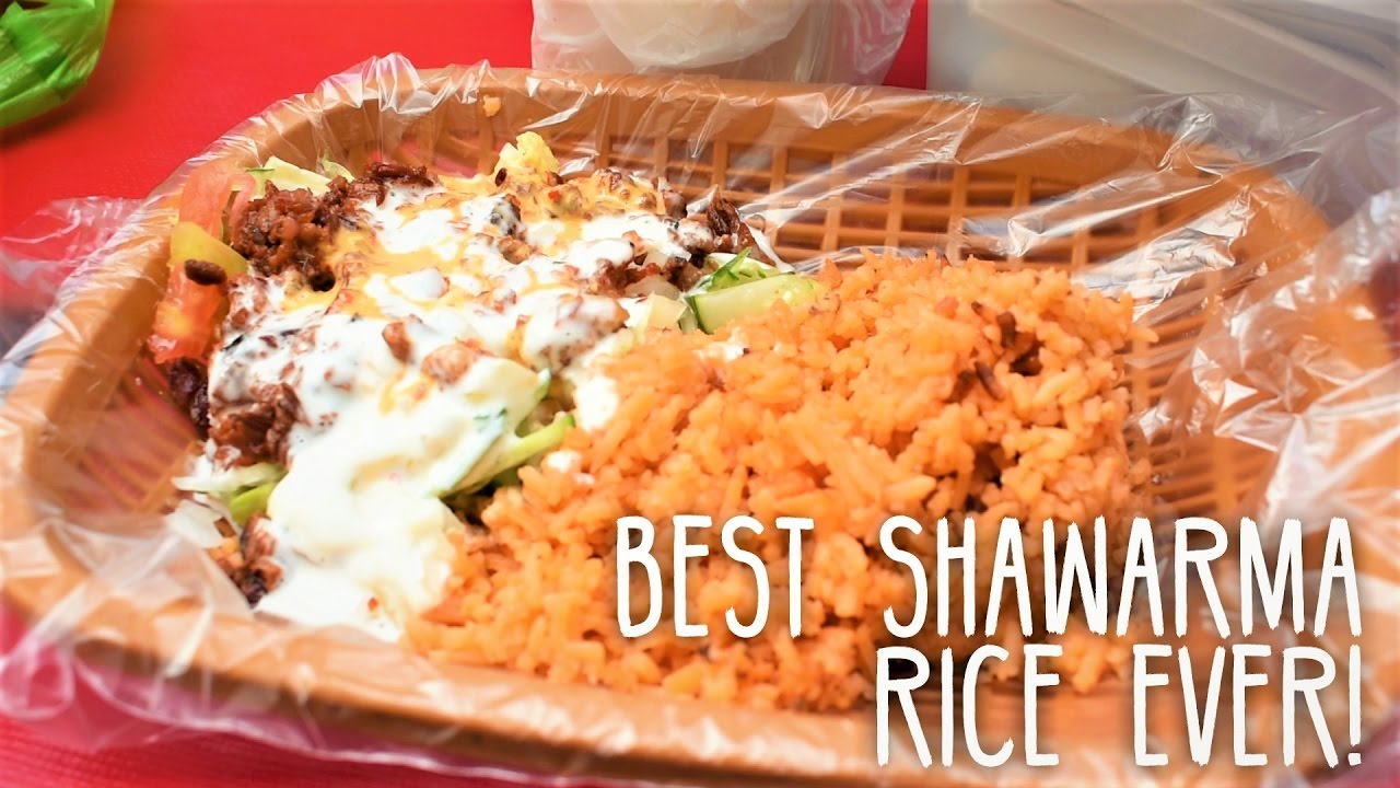 BEST STREET SHAWARMA RICE EVER! - YouTube