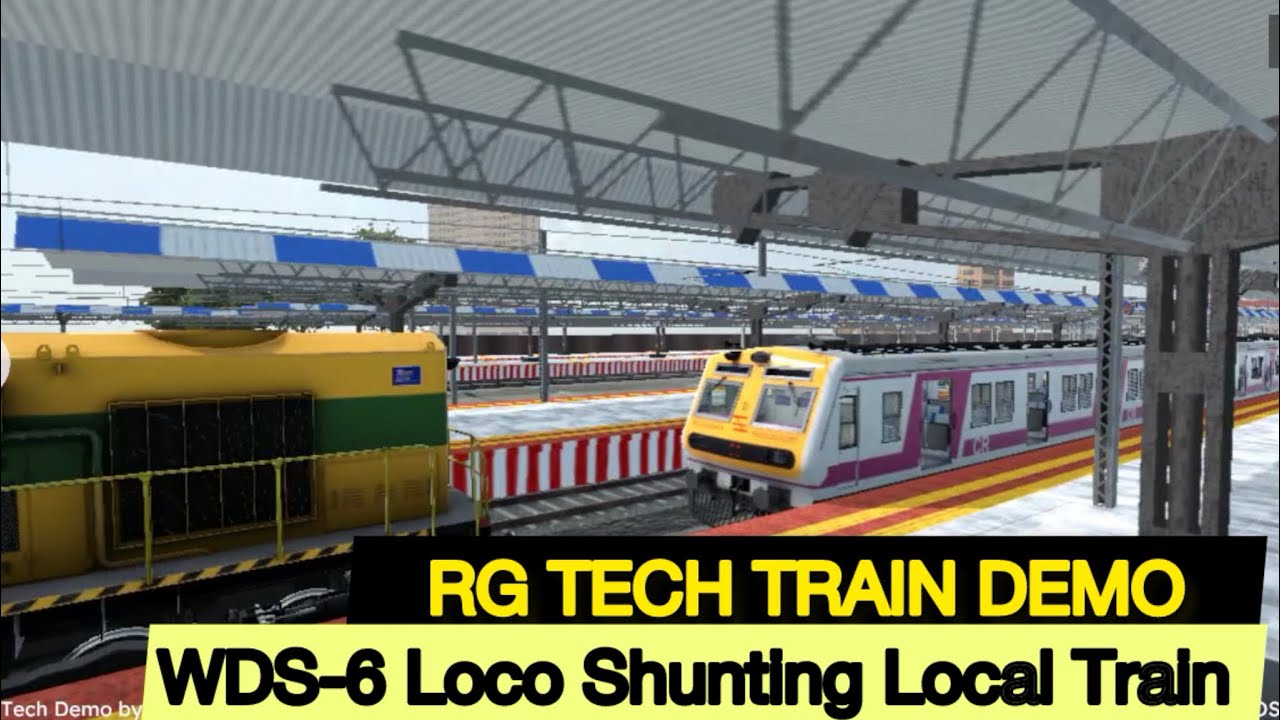 WDS-6 Loco With Diesel Shunting Local Train | RG TECH TRAIN DEMO ...