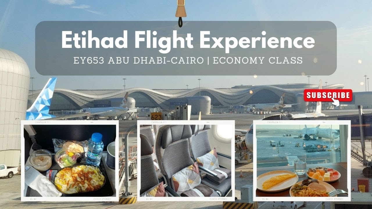 Tripreport Etihad Abu Dhabi-Cairo Economy Class - YouTube