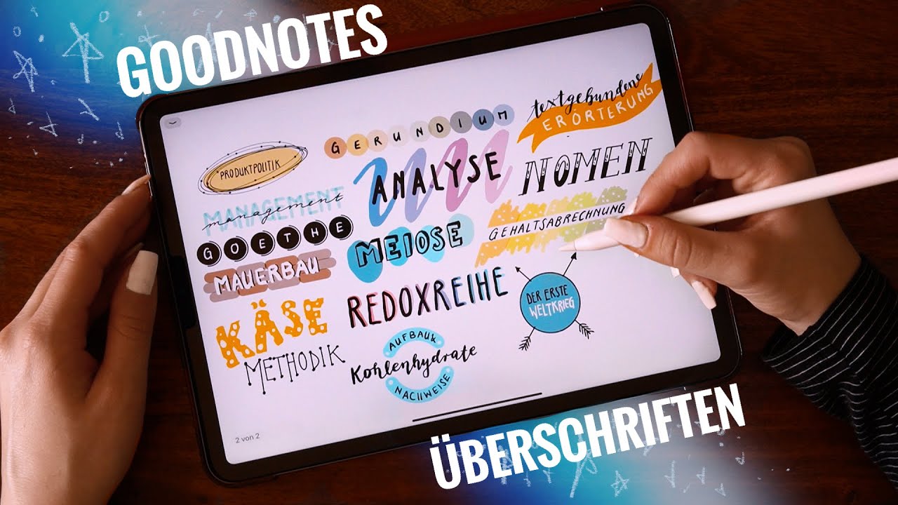 15 ARTEN von GOODNOTES Überschriften PART 2 // JustSayEleanor (Tutorial ...
