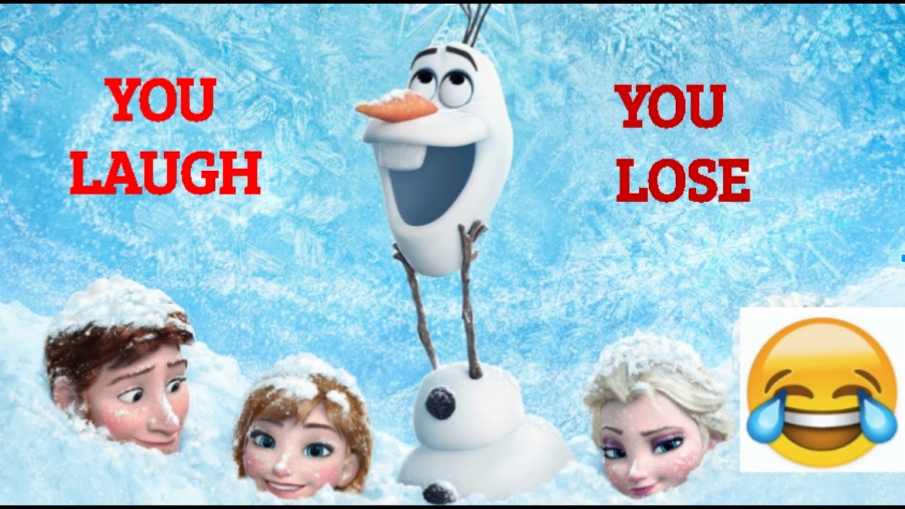 YOU LAUGH YOU LOSE Disney edition Frozen Anna, Elsa,Olaf - YouTube