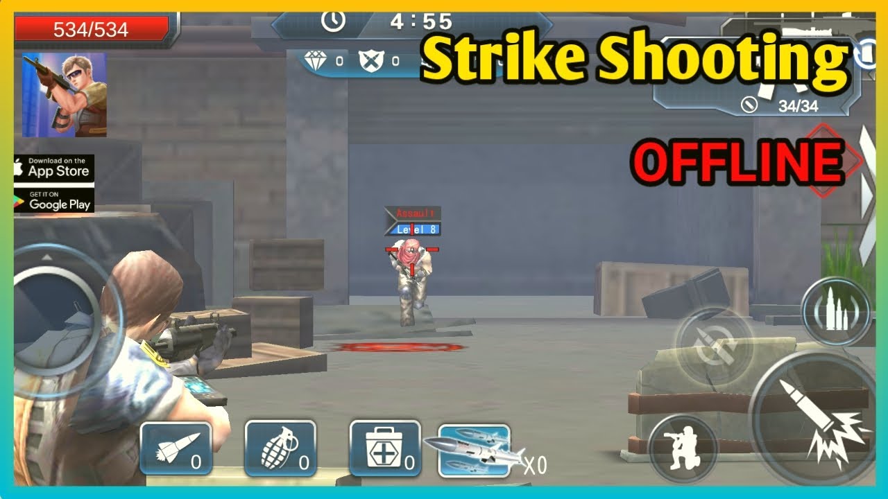 Shooting Gunwar Strike WalkThrough Game Play Android ISO - YouTube