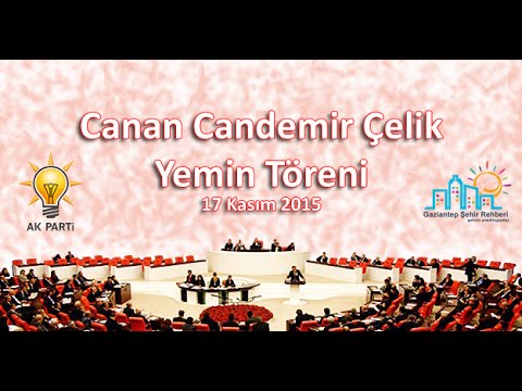 Canan Candemir Çelik Yemin Töreni 17 Kasım 2015