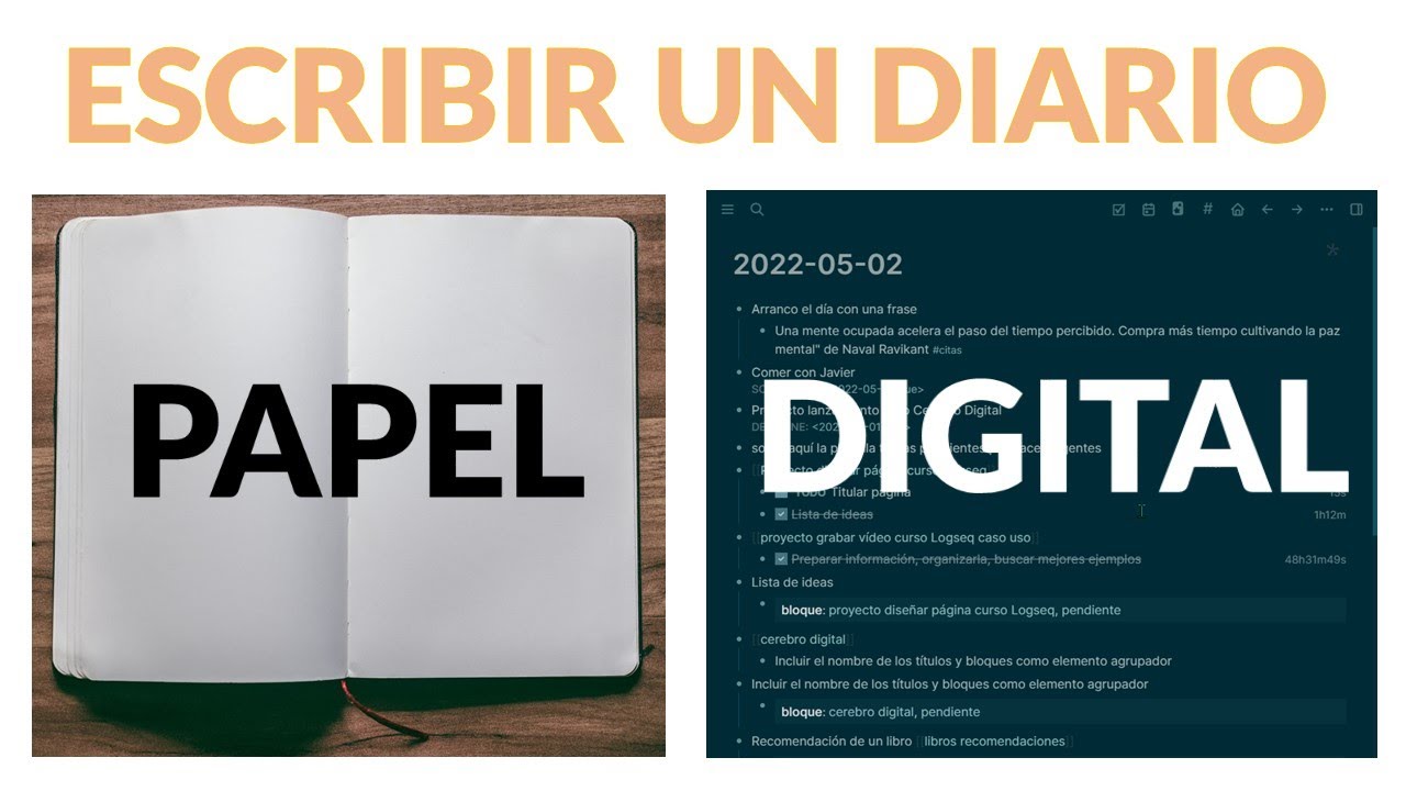 Cómo escribir un DIARIO en PAPEL O DIGITAL - YouTube