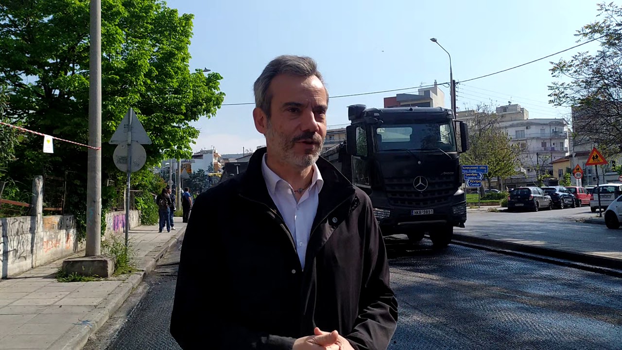 Ζέρβας για ασφαλτόστρωση στην Κατσιμίδη - YouTube