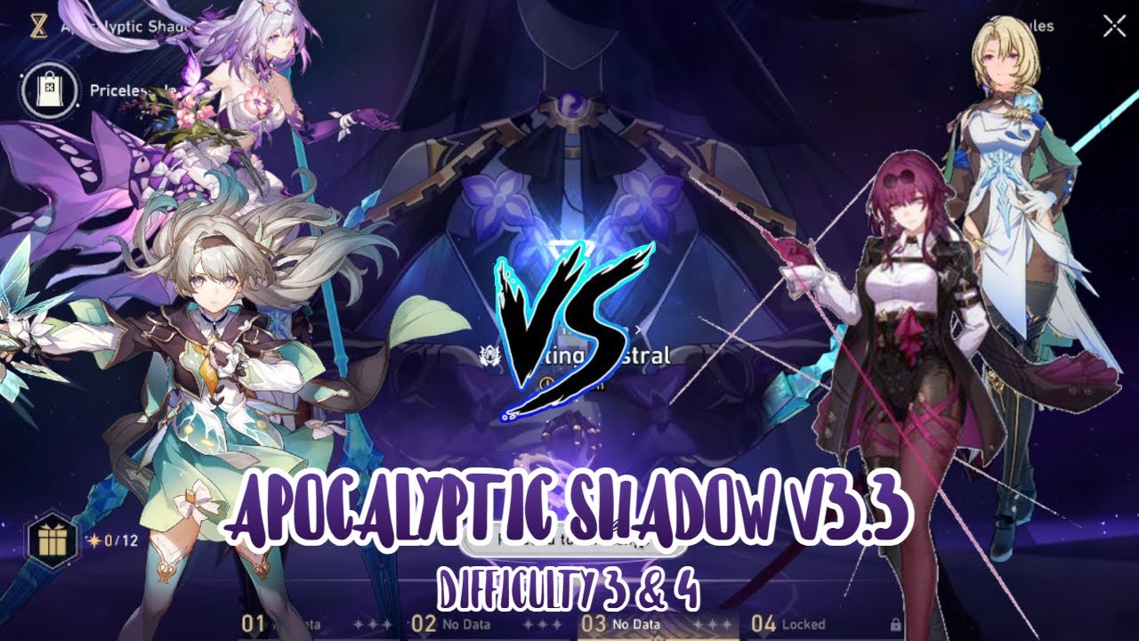 Honkai Star Rail - Apocalyptic Shadow Difficulty 3 & 4(v3.3- Cutting ...