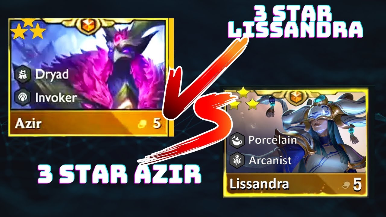 TFT SET 11 | 3 STAR AZIR VS 3 STAR LISSANDRA ⭐️⭐️⭐️ - YouTube