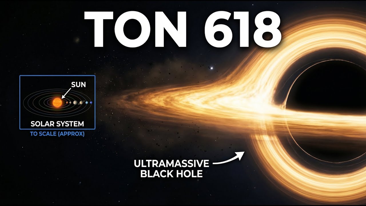 This Black Hole Dwarfs Our Entire Solar System (TON 618) - YouTube