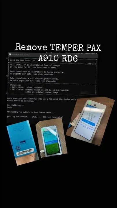 RD6 PAX A910 REMOVE TAMPER - YouTube