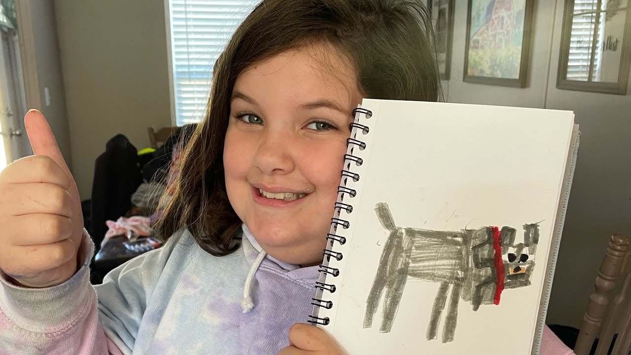 Avery’s first drawing tutorial! How to draw a minecraft wolf. - YouTube