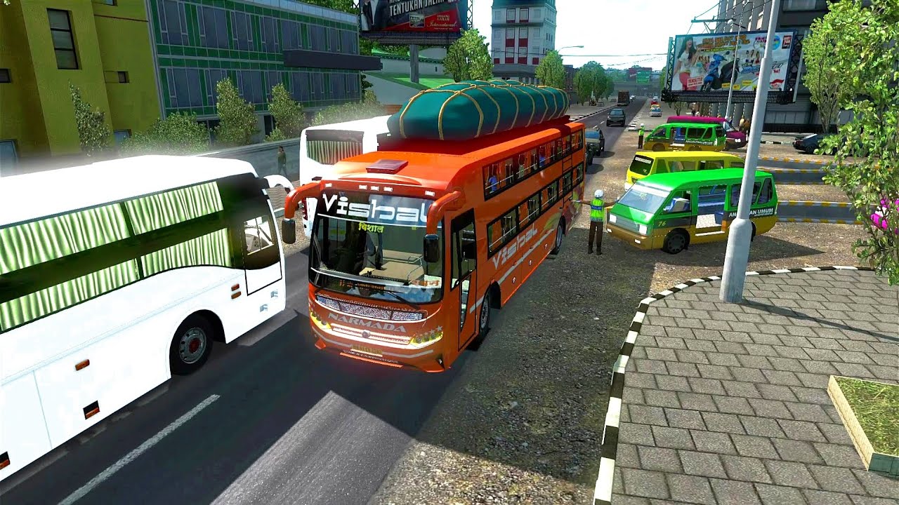 🚧⚠️Indian bus in high 🚦traffic bus drive - YouTube