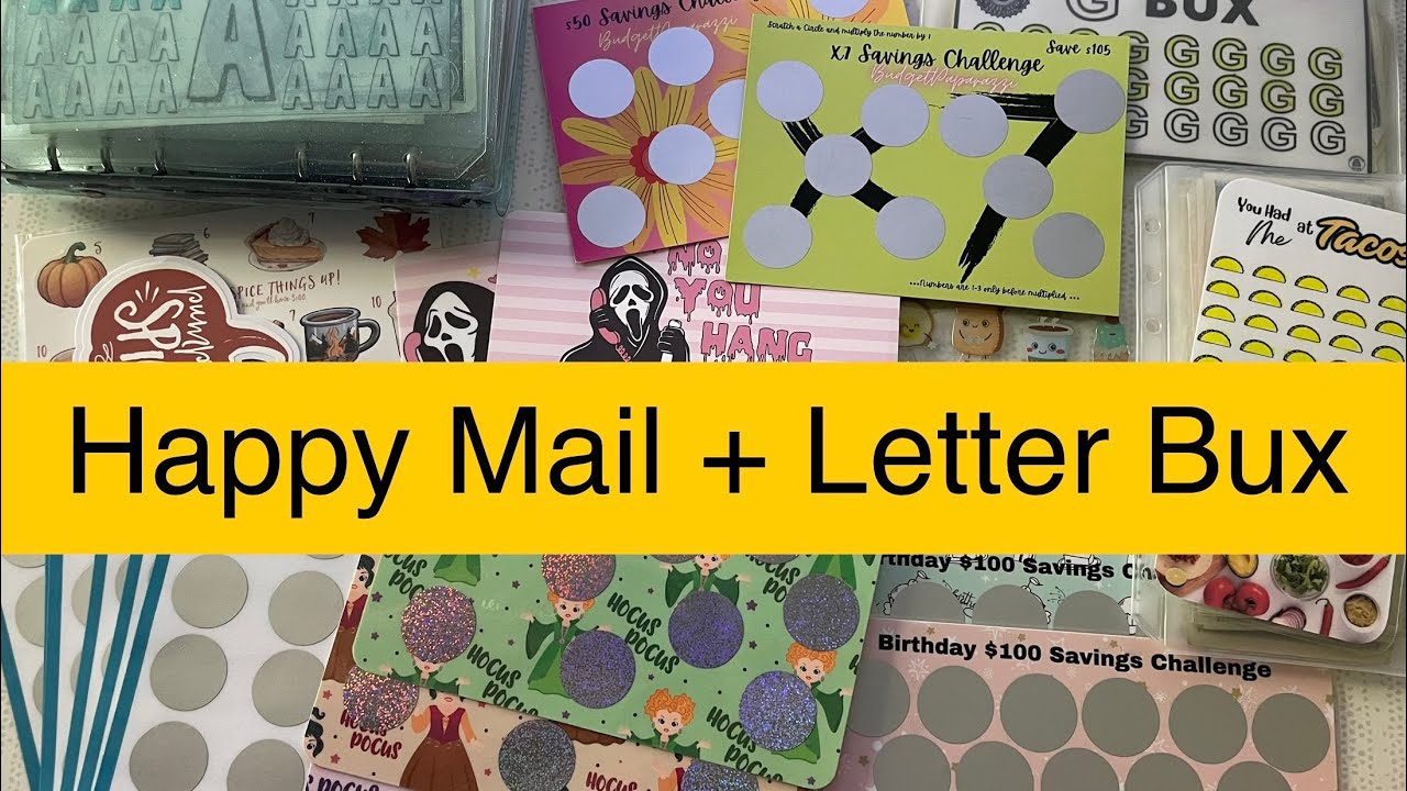 Cash Stuffing Letter Bux Challenge l Happy Mail l $5 Taco Challenge l G ...