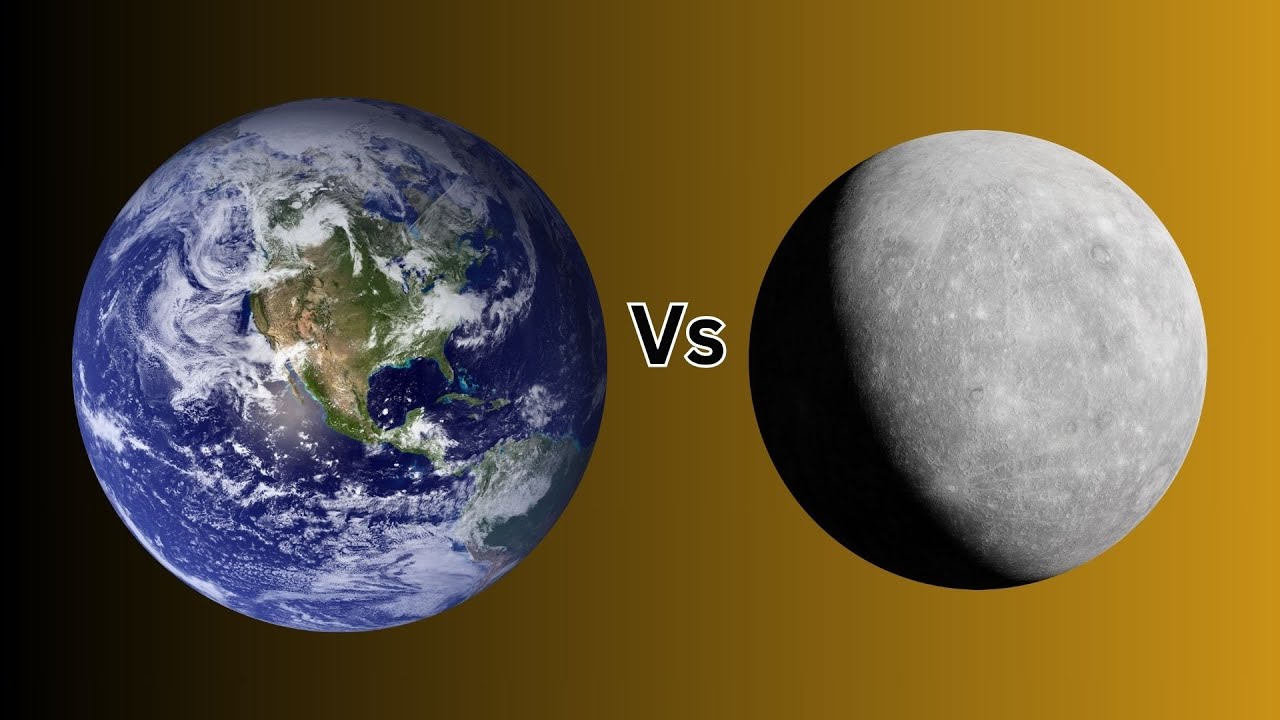 Earth vs Mercury: Size, Temperature, and Atmosphere Explained #space # ...
