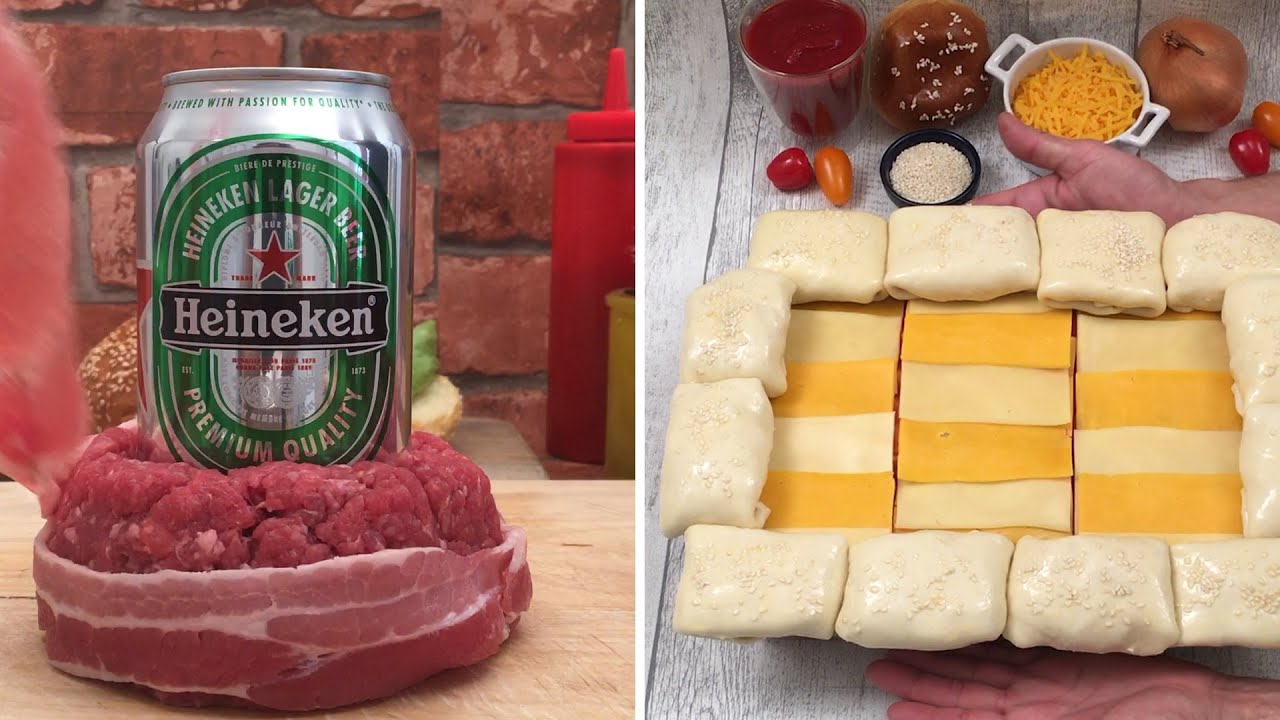 Rediscover the Burger 🍔Cheeseburger Pizza🍕Burger Surprise 🥩 Hamburger ...