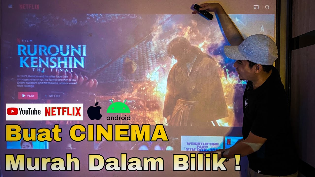 BUAT PANGGUNG WAYANG DALAM BILIK !! ADA NETFLIX🔥 | LUMOS RAY PROJECTOR ...