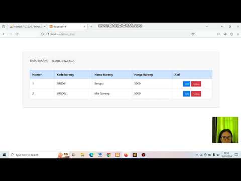 Menambahkan Input data, Edit dan Hapus - YouTube