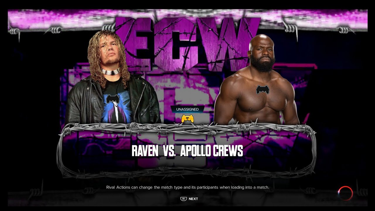WWE 2K23: Raven vs Apollo Crews - YouTube