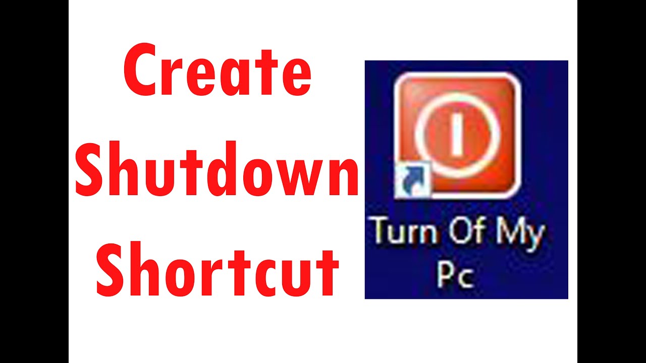 How to create Shutdown, Sleep, and Restart Shortcut - YouTube