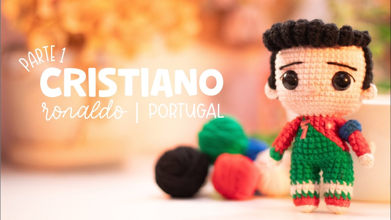 Cristiano Ronaldo amigurumi | 1era parte tutorial en crochet - YouTube