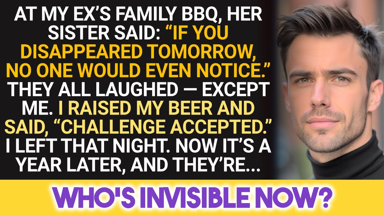 She said if I DISAPPEARED no one would NOTICE. I walked out. A year ...