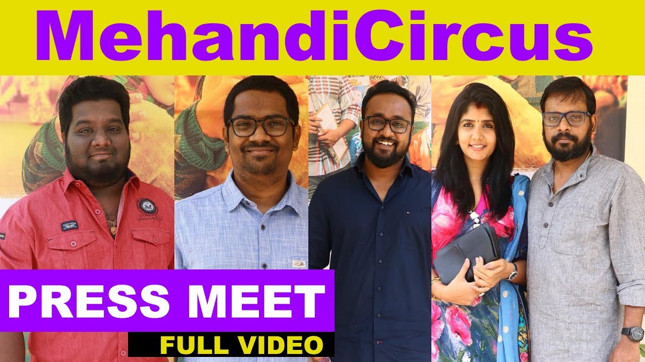 "MEHANDI CIRCUS" Movie Press Meet | Raju Saravanan | RJ Vignesh | Raju ...