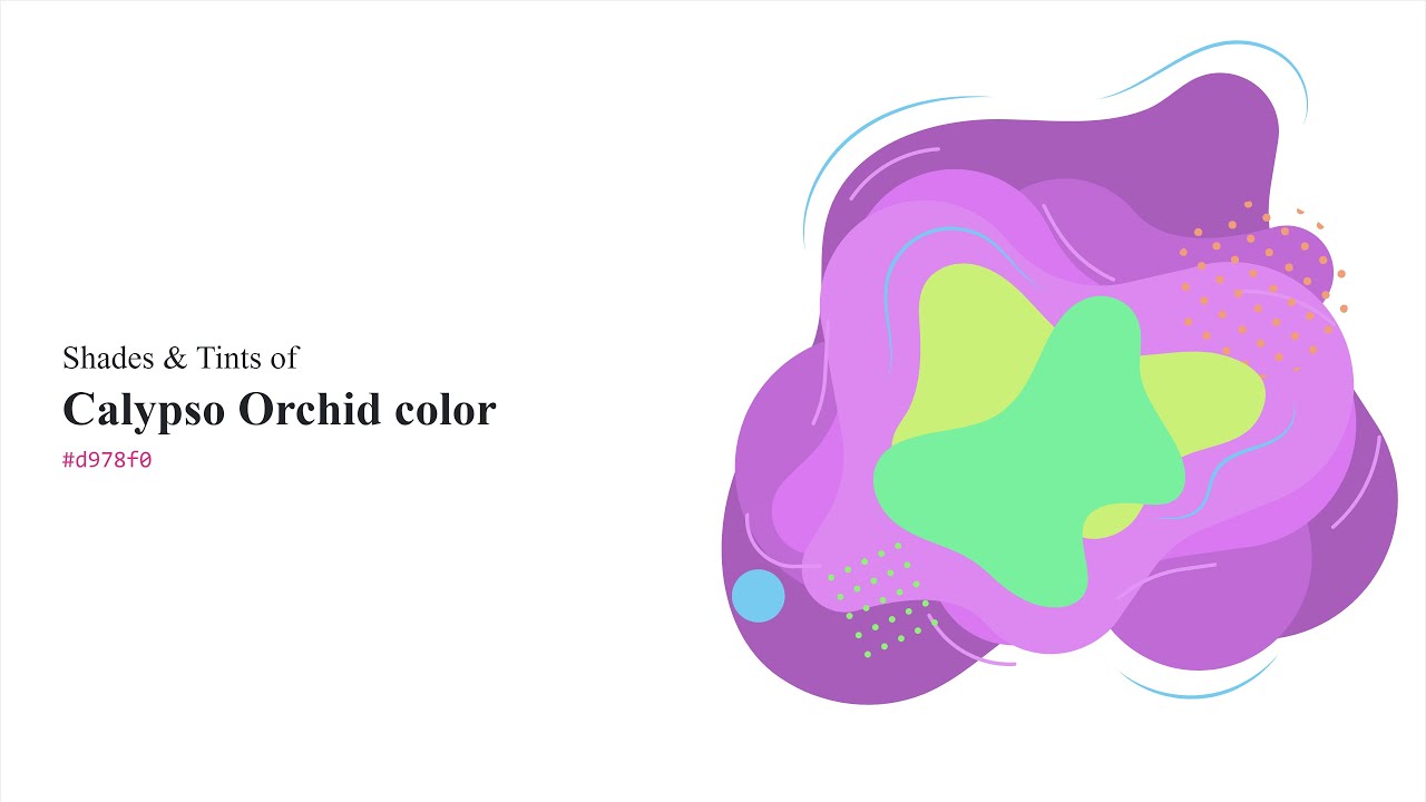 Shades & Tints of Calypso Orchid color #d978f0 A Warm Violet color # ...
