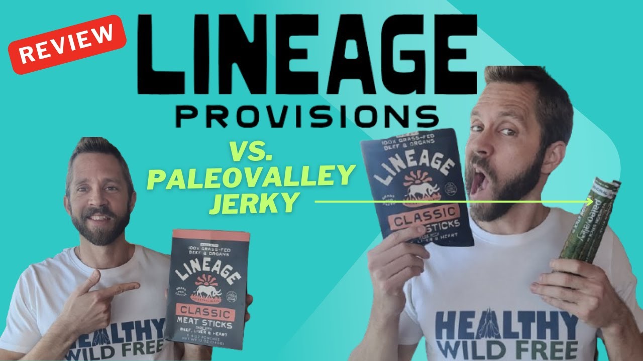 Lineage Provisions Jerky Review Vs. Paleovalley Meat Sticks - YouTube