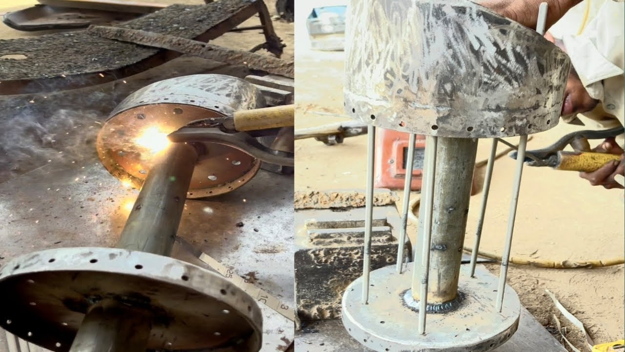 unique welding method of Pakistani welder - YouTube
