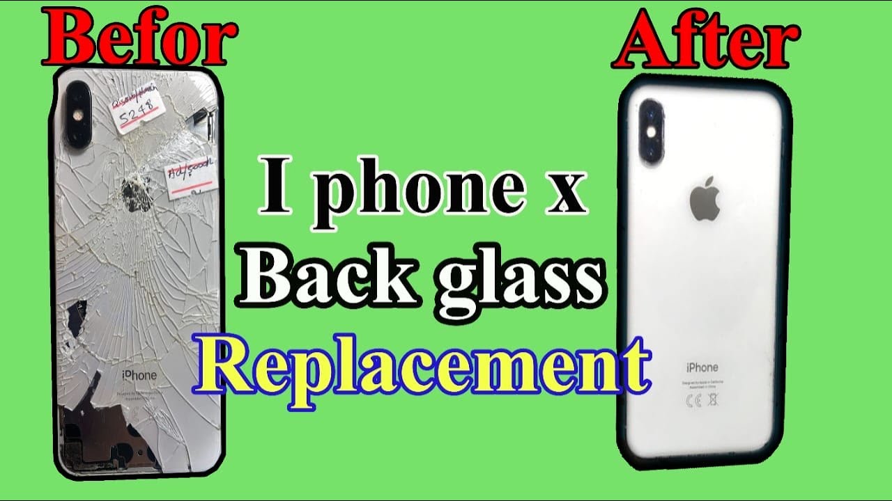 iPhone X back glass replacement - YouTube