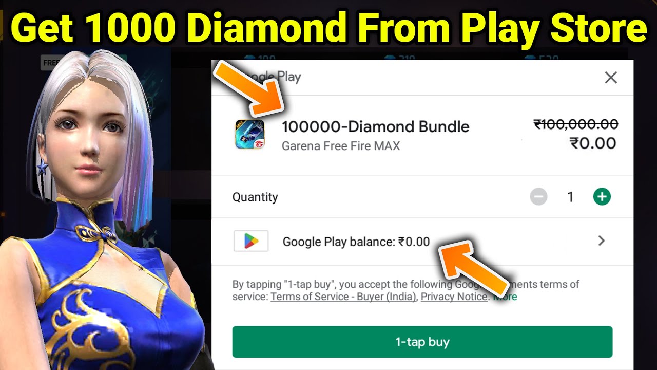 I Got 300 Diamond in 5 Minutes From Google Play Store - YouTube