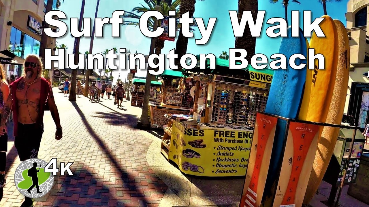 4K | Walking Around "Surf City" | Huntington Beach, California - YouTube