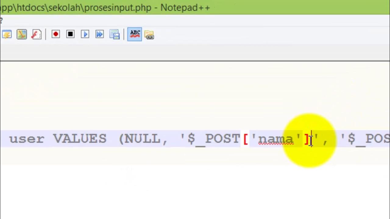 Tutorial Singkat Membuat Insert Data dengan PHP dan Mysqli - YouTube