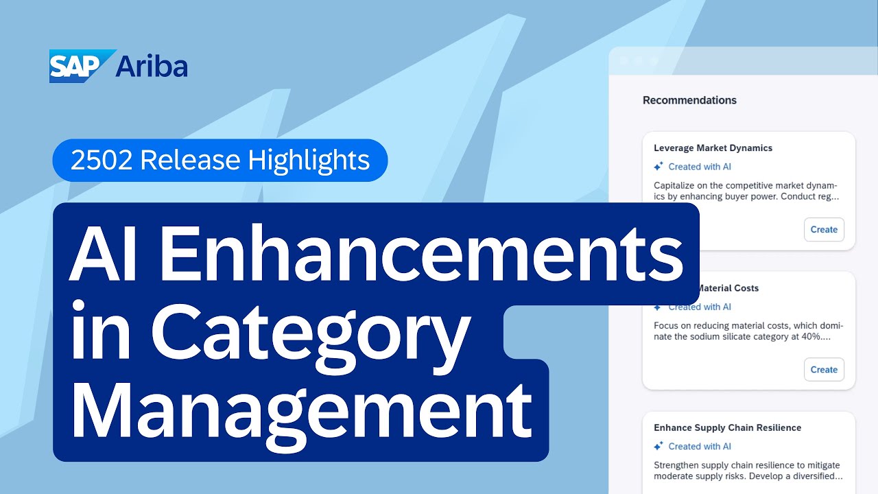 AI-Driven Enhancements in SAP Ariba Category Management | 2502 Release ...