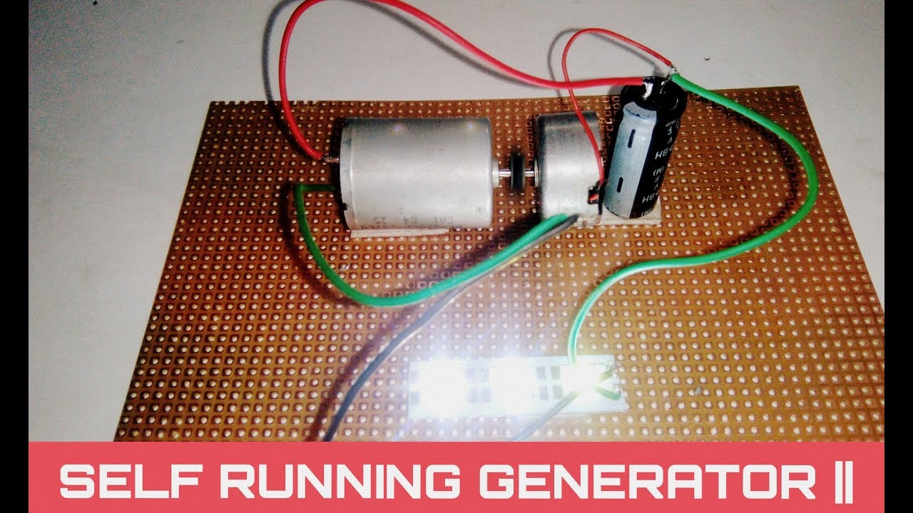Free energy light bulb | self running generator using capacitor - YouTube