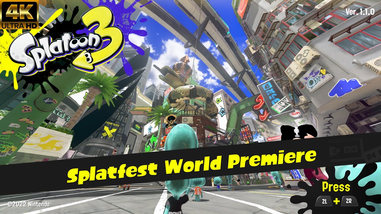 Splatoon 3: Splatfest World Premiere 4K 60FPS UHD Gameplay Test ...