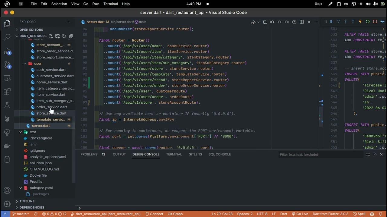 Aplikasi Restoran menggunakan Flutter + Dart Shelf Web Service + PostgreSQL - YouTube