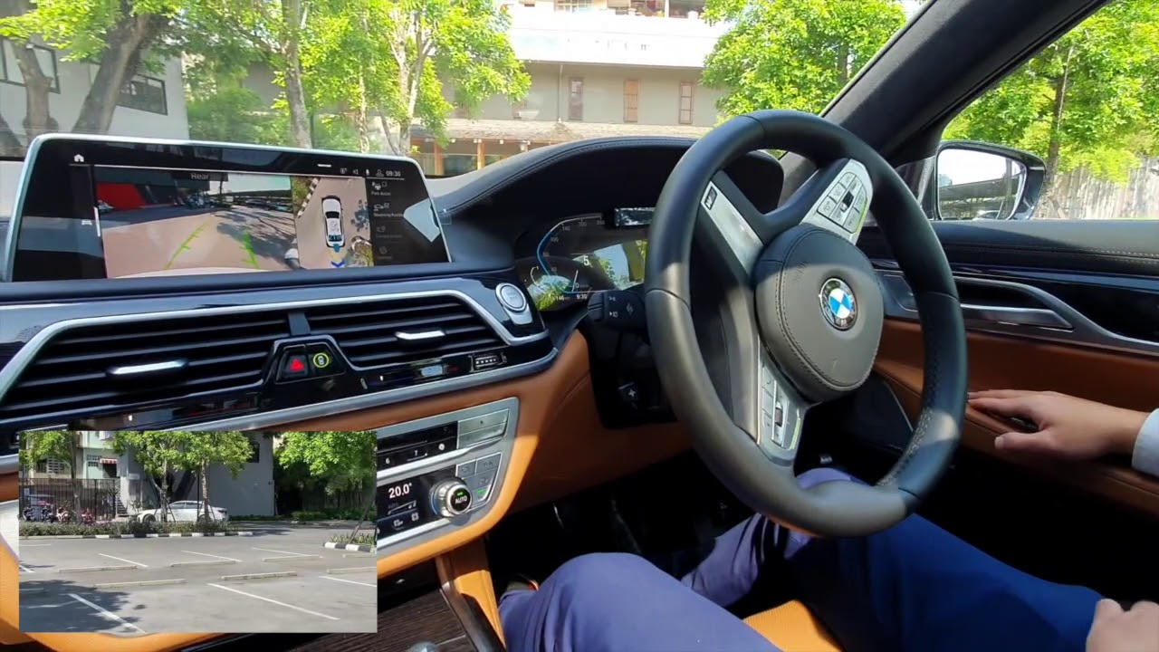 reversing assistant BMW 745le XDrive M Sport - YouTube