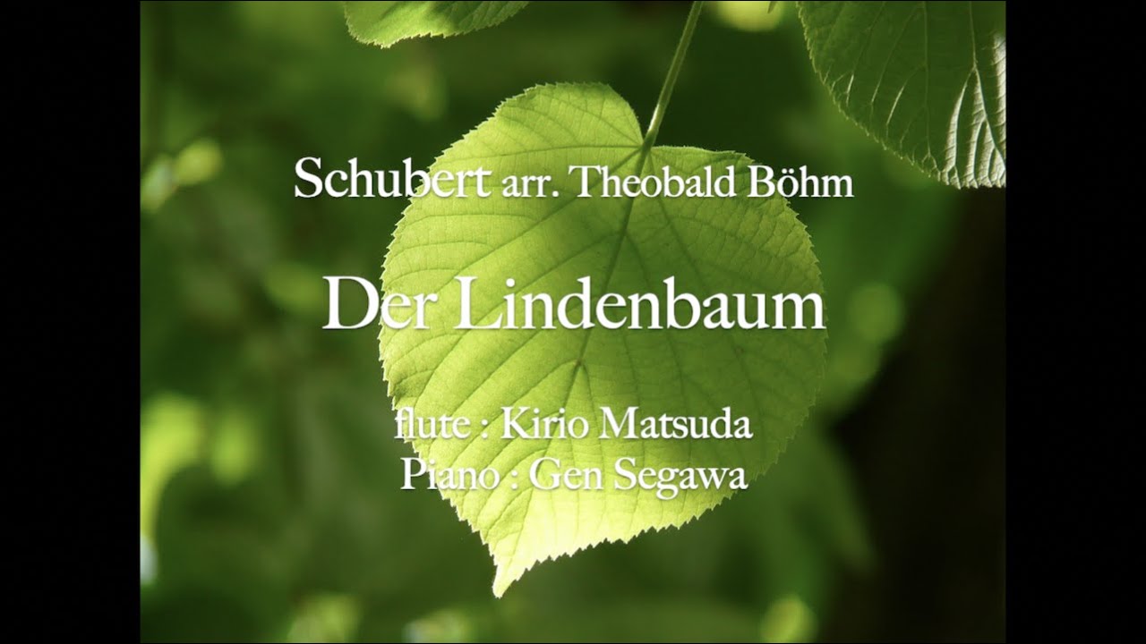 Der Lindenbaum (Schubert arr. Theobald Böhm) flute : Kirio Matsuda ...