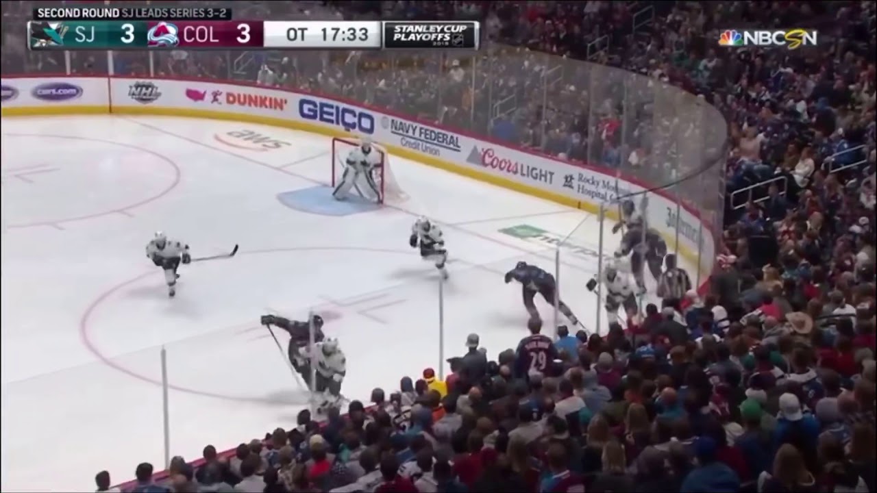 Gabriel Landeskog OT Goal 2019 Stanley Cup Playoffs WCSF Game 6 - YouTube